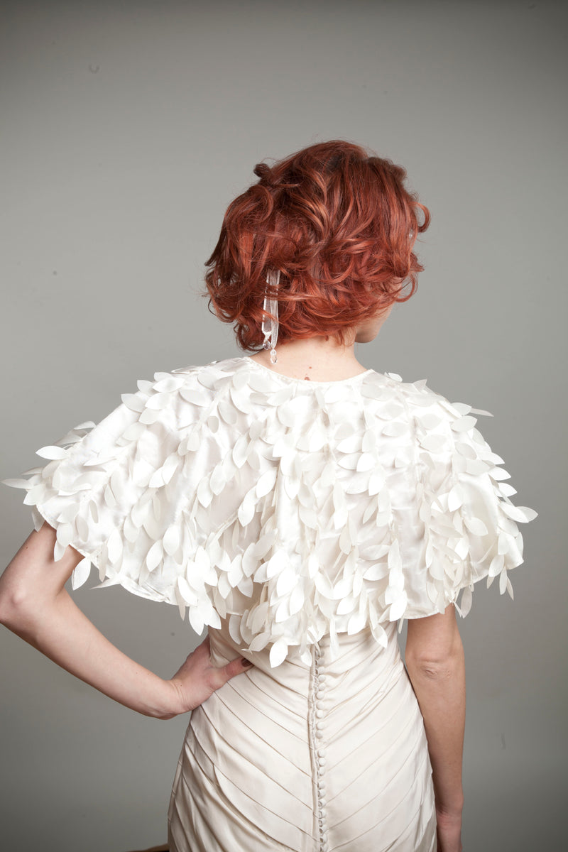 Laser Cut Leaf Cape – theweddingdresser